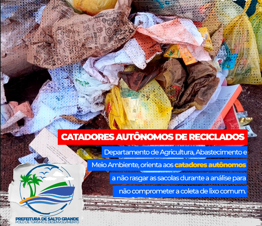 Prefeitura Municipal de Salto grande - Catadores autônomos de ...
